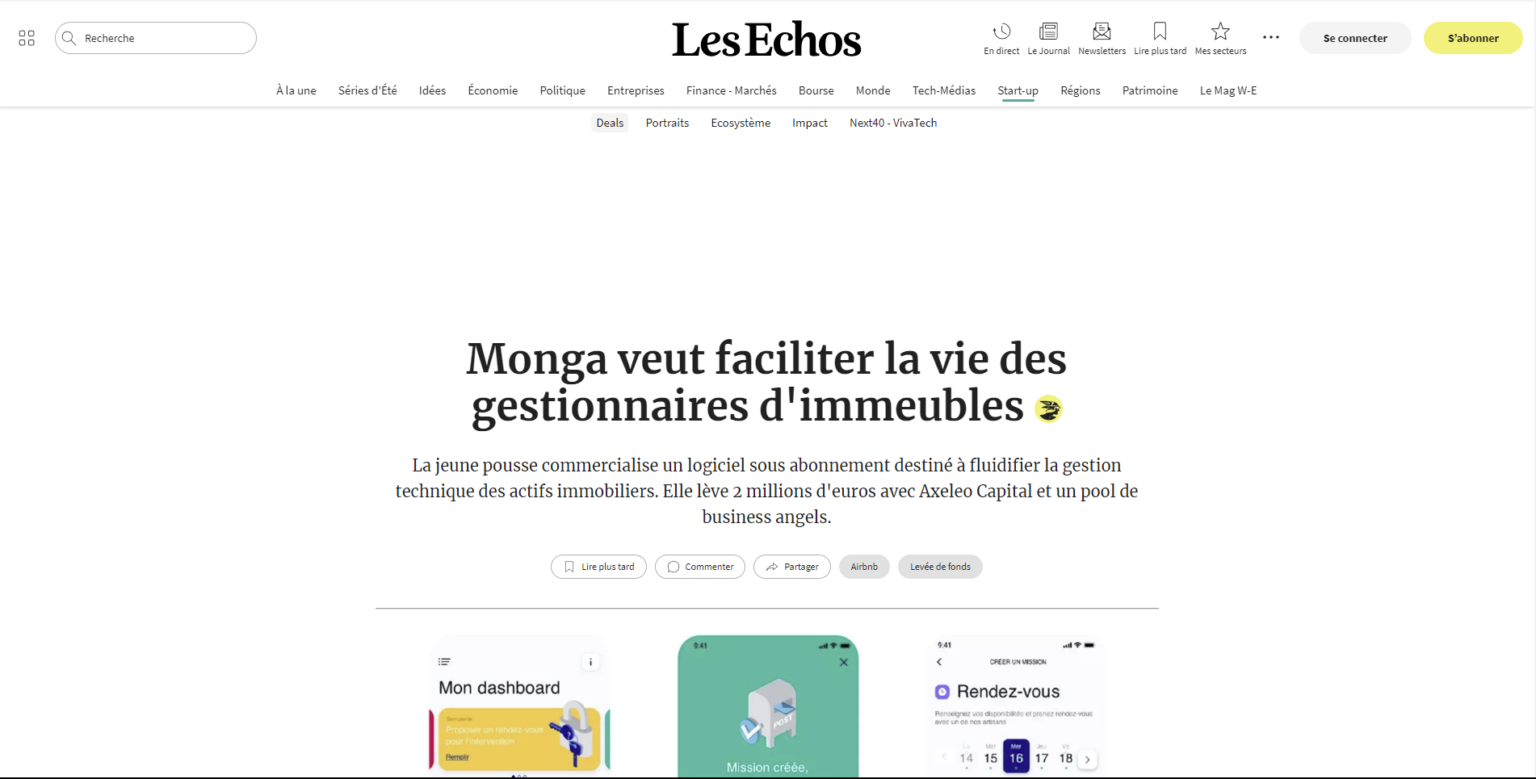 Monga x Les Echos | Monga